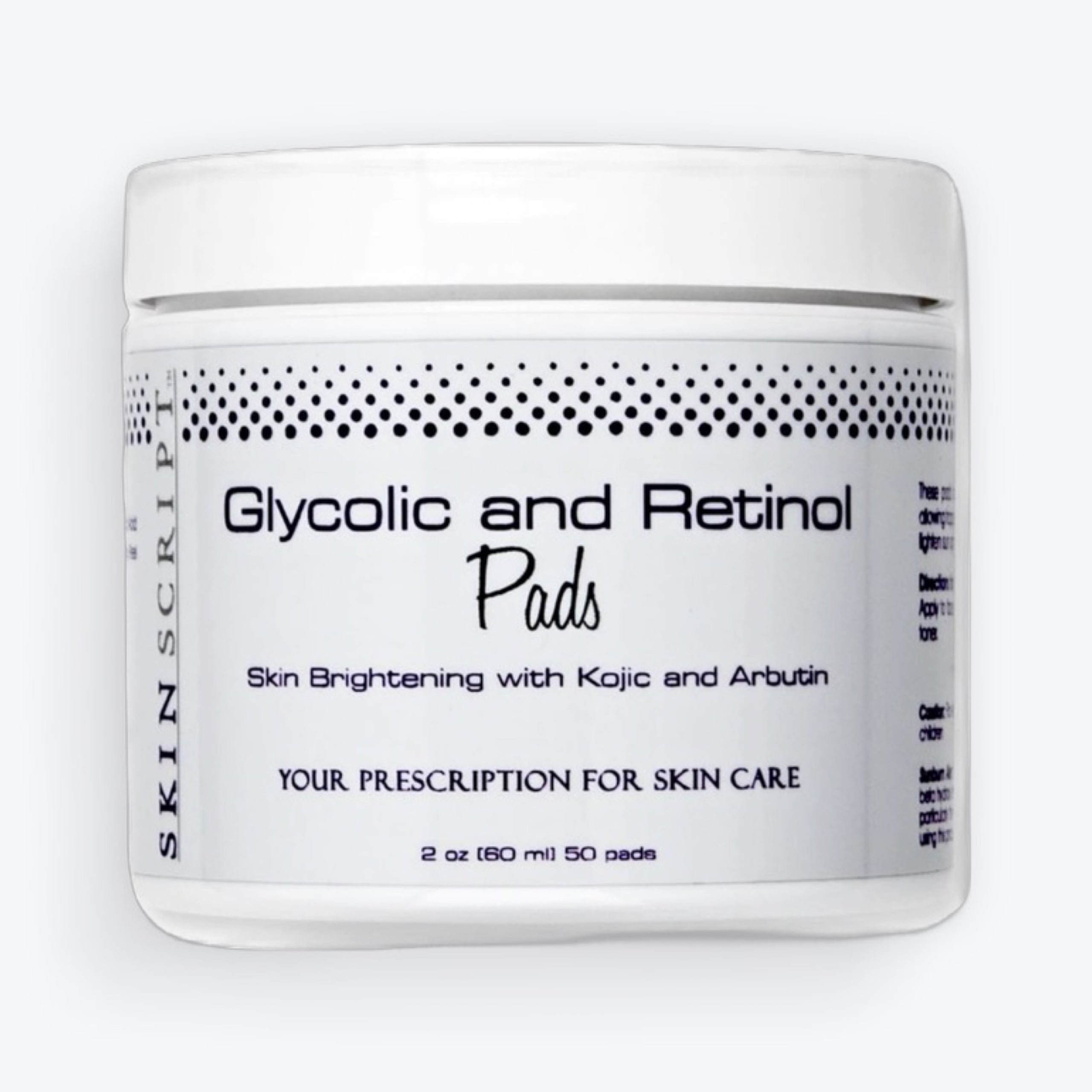 Skin Script Glycolic And Retinol Pads | Skin Studio 211